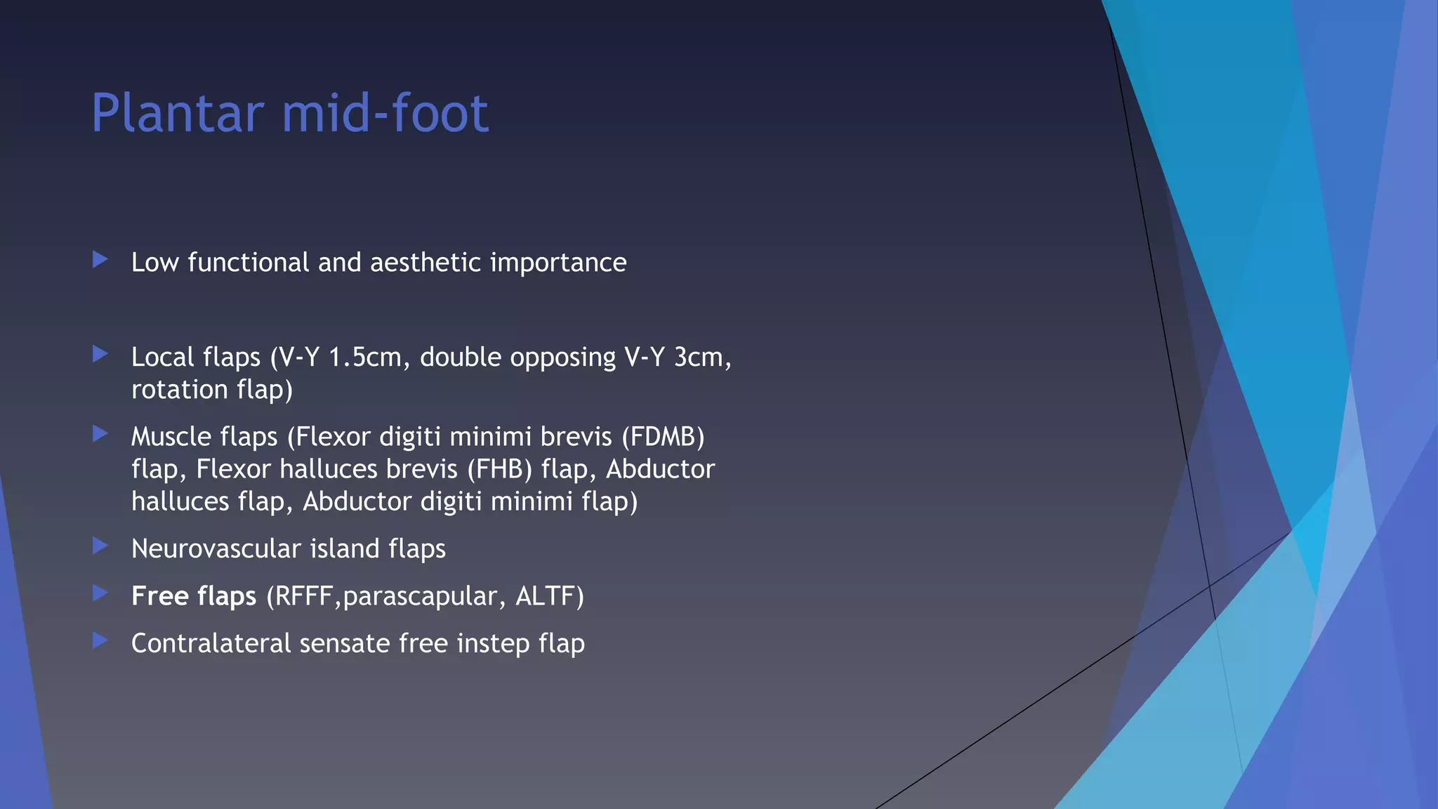 Foot and ankle reconstruction.ppt