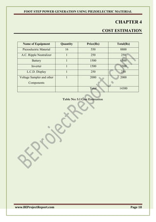 Foot step-power-generation-using-piezoelectric-material | PDF