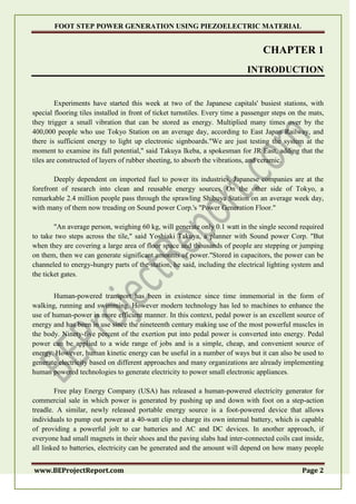 Foot step-power-generation-using-piezoelectric-material | PDF