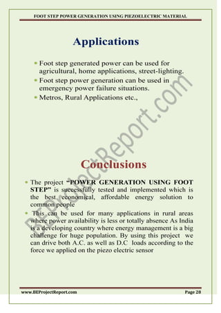 Foot step-power-generation-using-piezoelectric-material | PDF