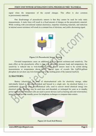 Foot step-power-generation-using-piezoelectric-material | PDF