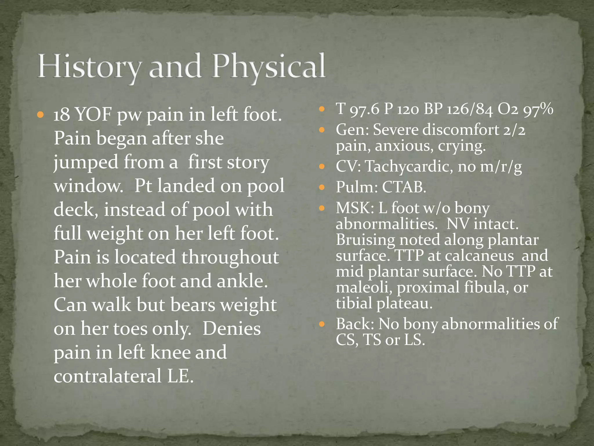 Calcaneus Fracture | PPTX