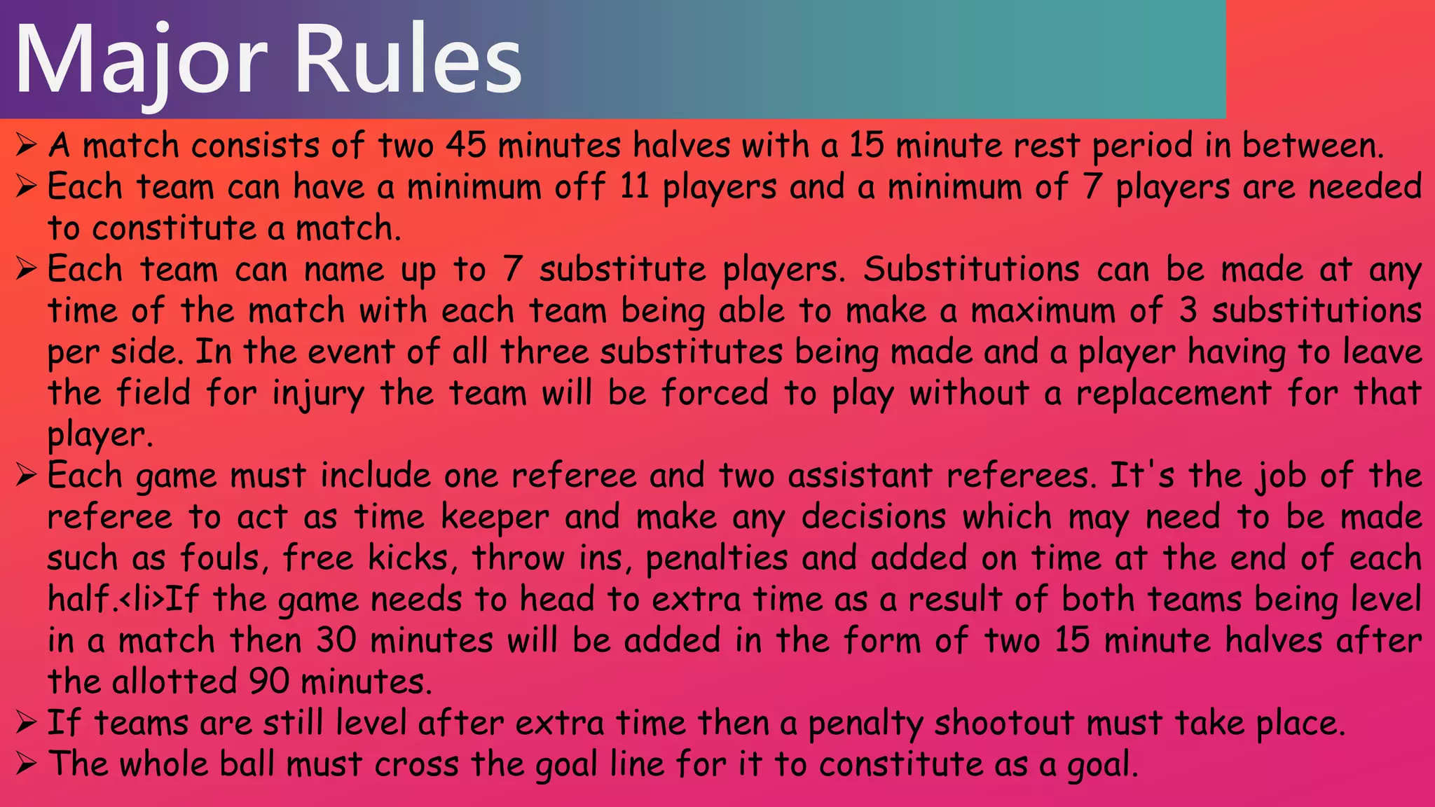 Presentation on Football (Soccer) | PDF