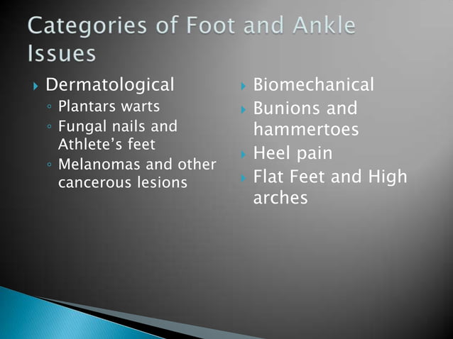 Common Foot and Ankle Injuries: You Don’t Have to Suffer! | PPT