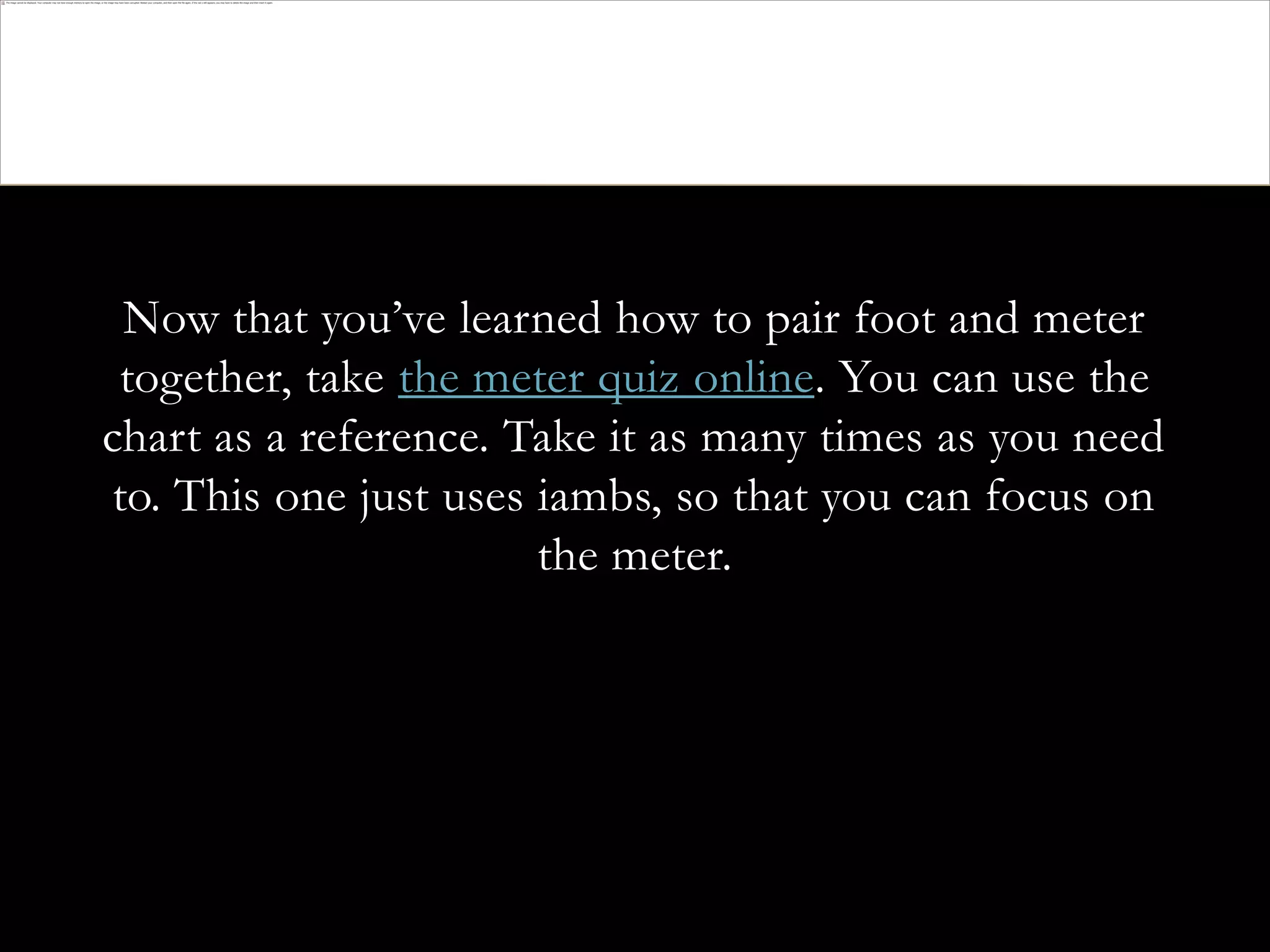 Foot and Meter in Poetry | PPTX