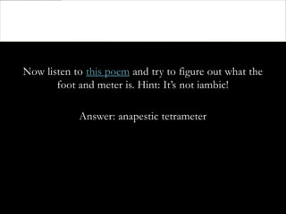 Foot and Meter in Poetry | PPTX