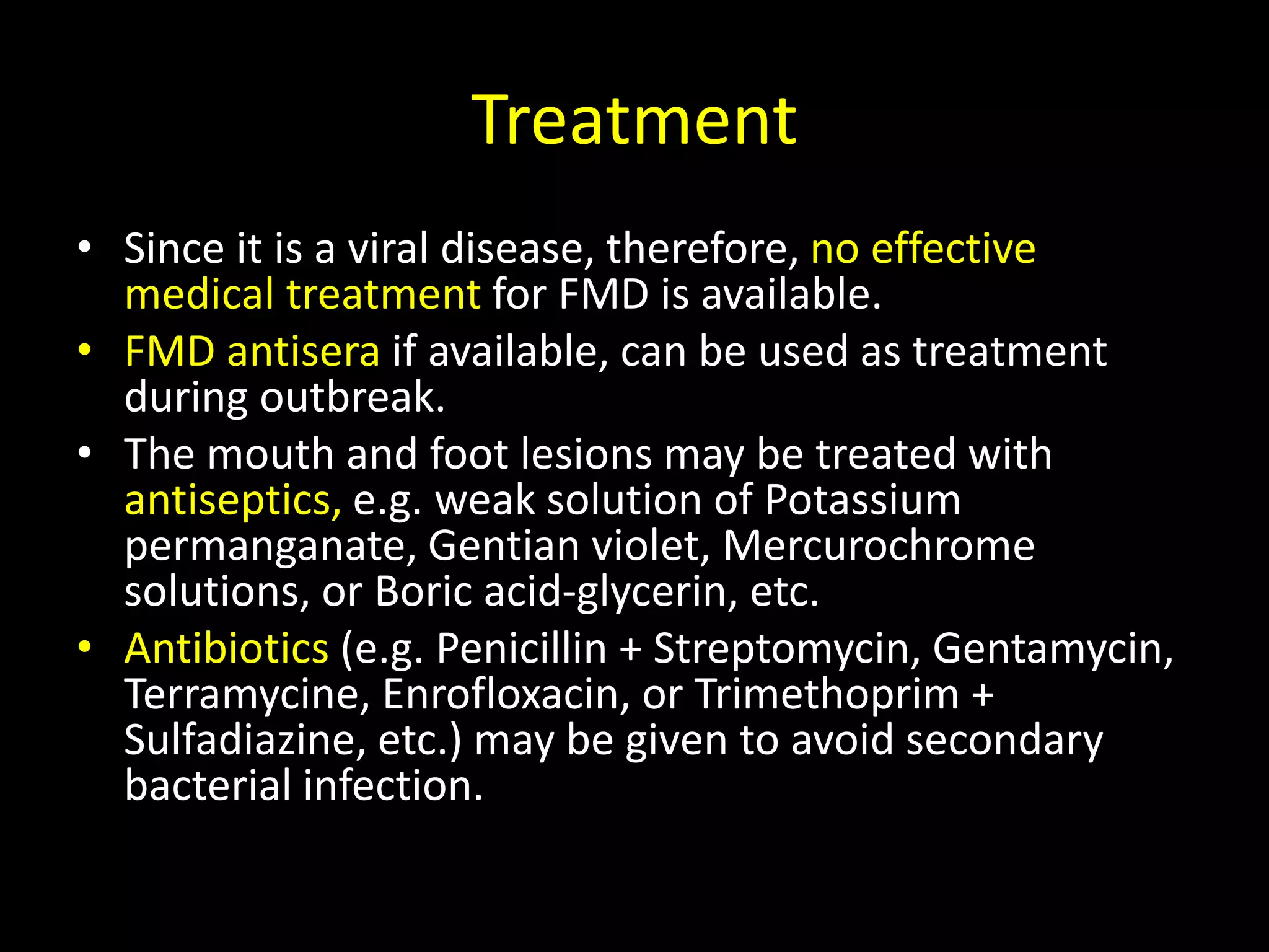Foot and mouth disease | PPTX