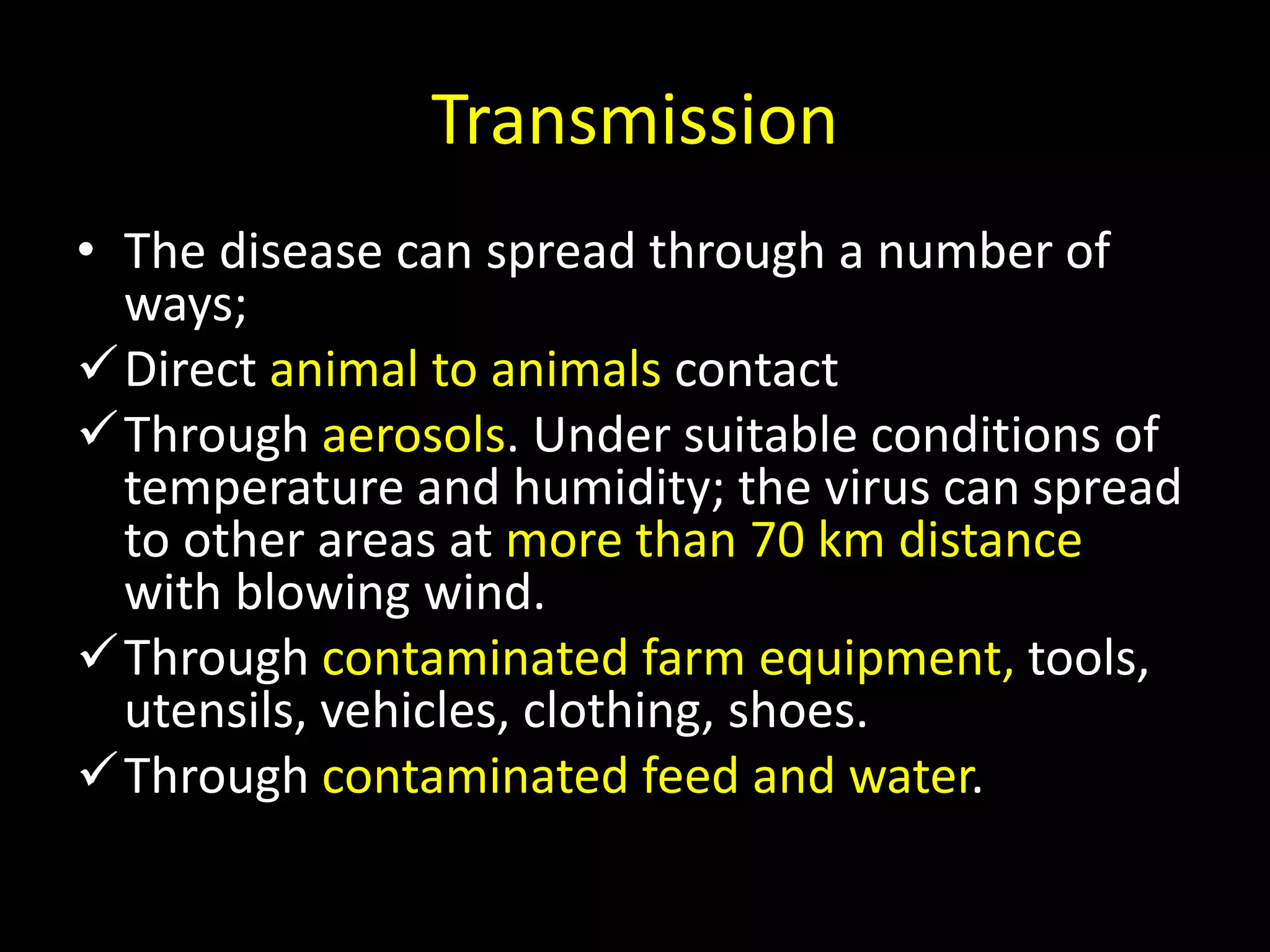 Foot and mouth disease | PPTX