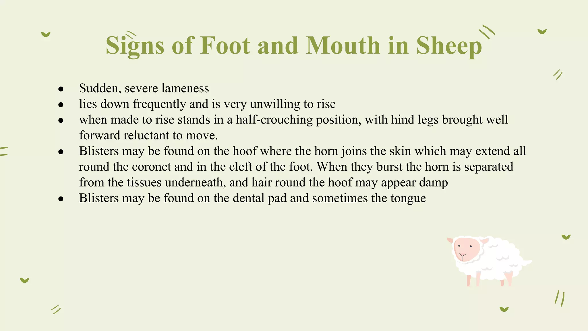 Foot and Mouth Disease | PPT