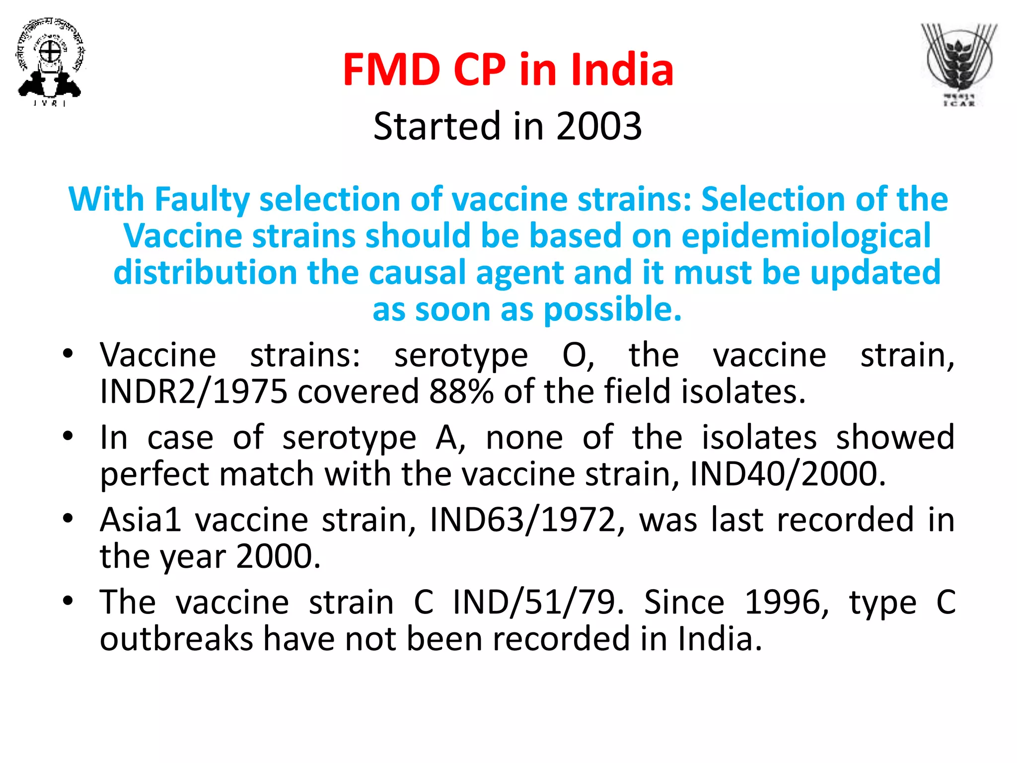 Foot and mouth disease: An Indian perspective | PPTX