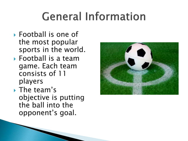 Football - My Favorite Sport | PPTX | Soccer | Sports