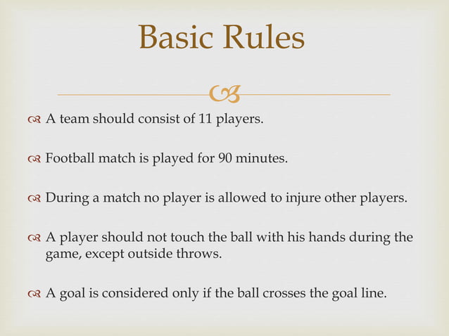 Football | PPTX | Soccer | Sports