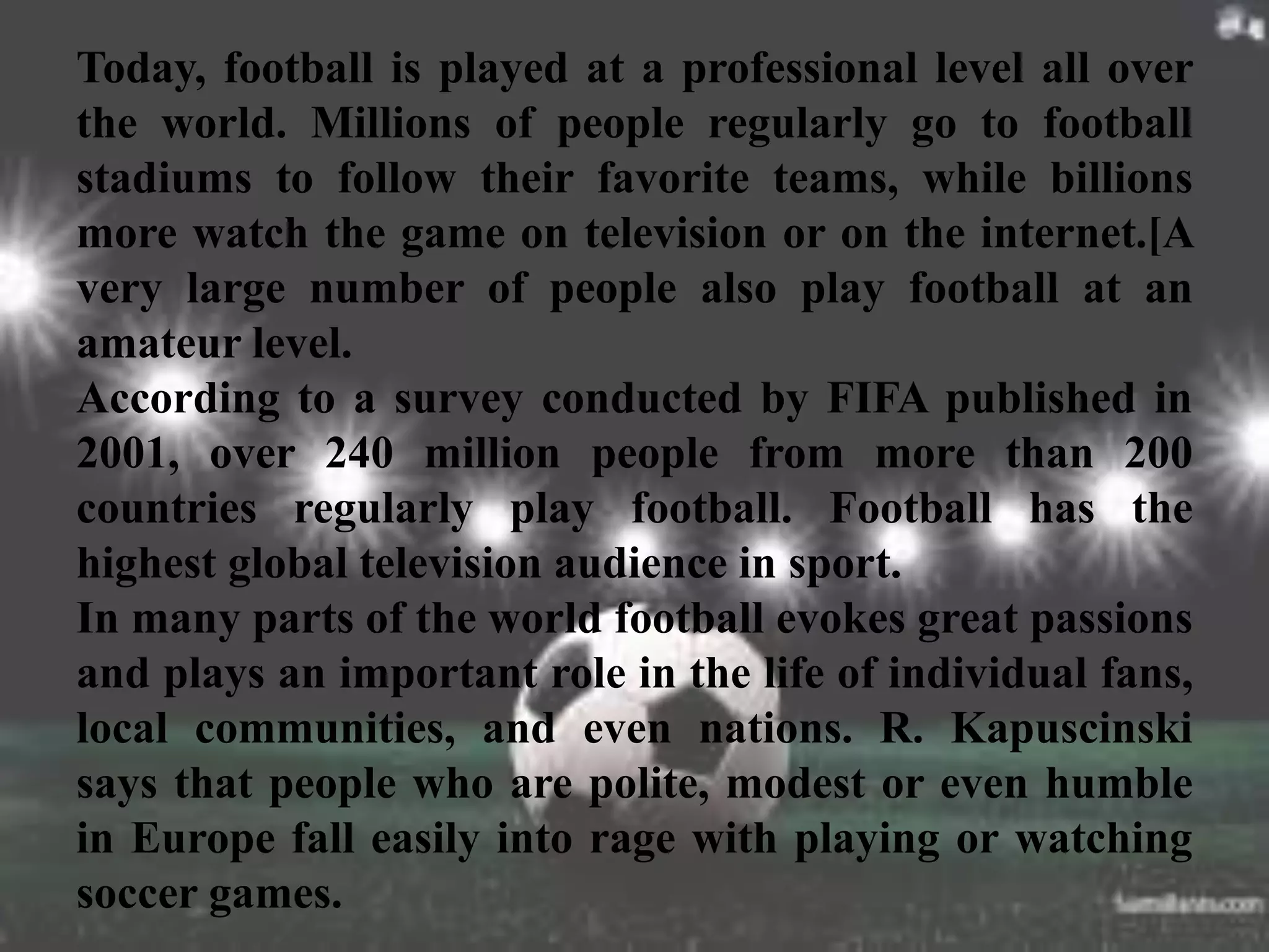 Football ppt | PPTX
