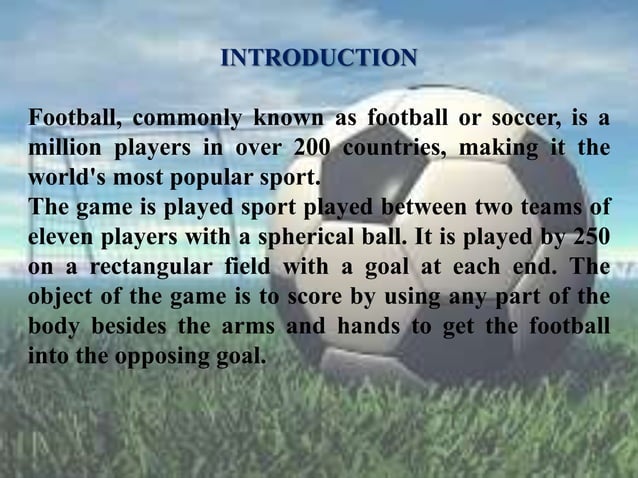 Football ppt | PPTX