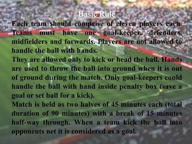 Football ppt | PPTX