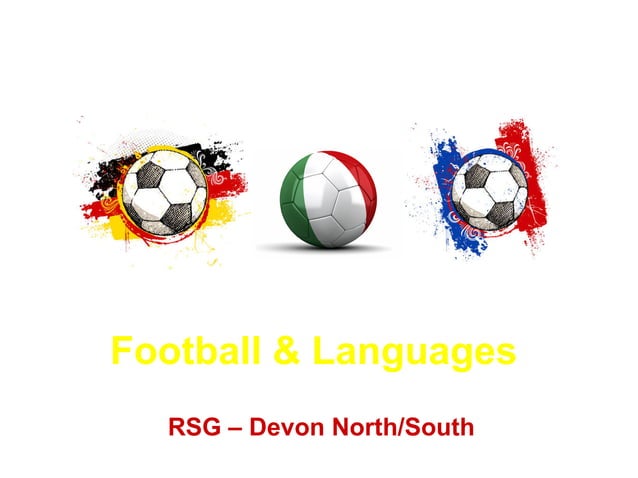 Football & Primary Languages RSG | PPT | Soccer | Sports