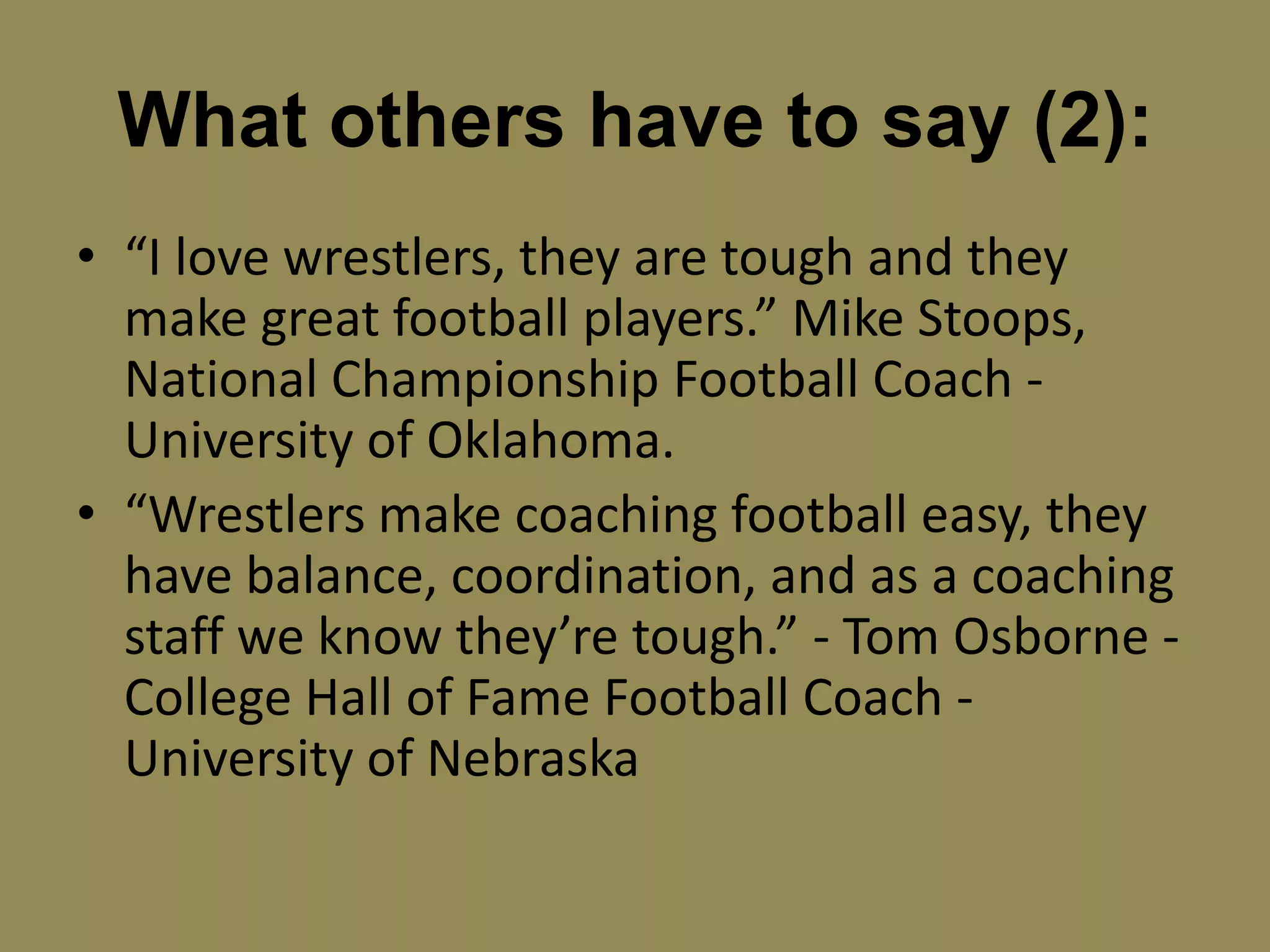 Football And Wrestling | PPT