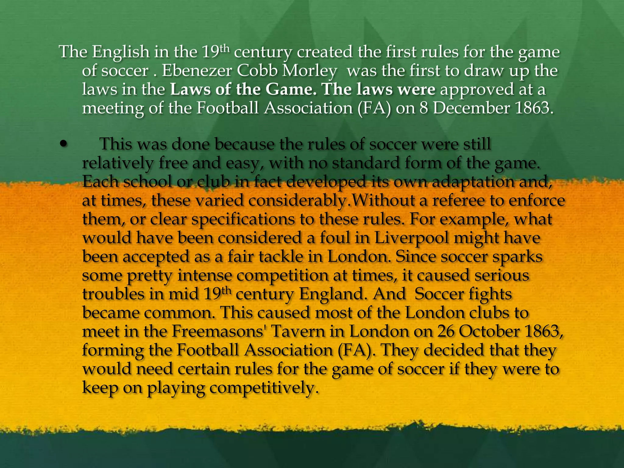 Football assignment | PPTX