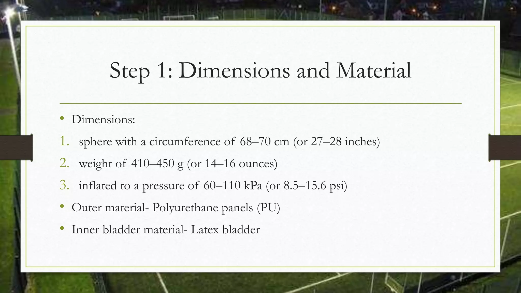 Football ball manufacturing | PPTX