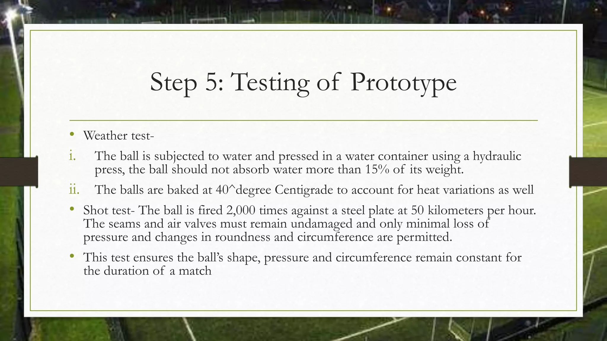 Football ball manufacturing | PPTX