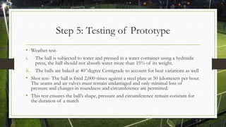 Football ball manufacturing | PPTX