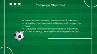 Football Marketing campaign launch sample | PPTX