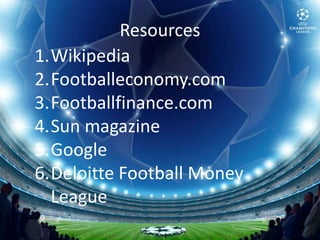 Football industry analysis | PPTX
