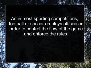 Football officials and rules | PPT
