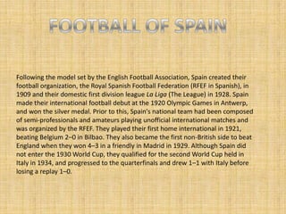 Football Of Spain | PPT