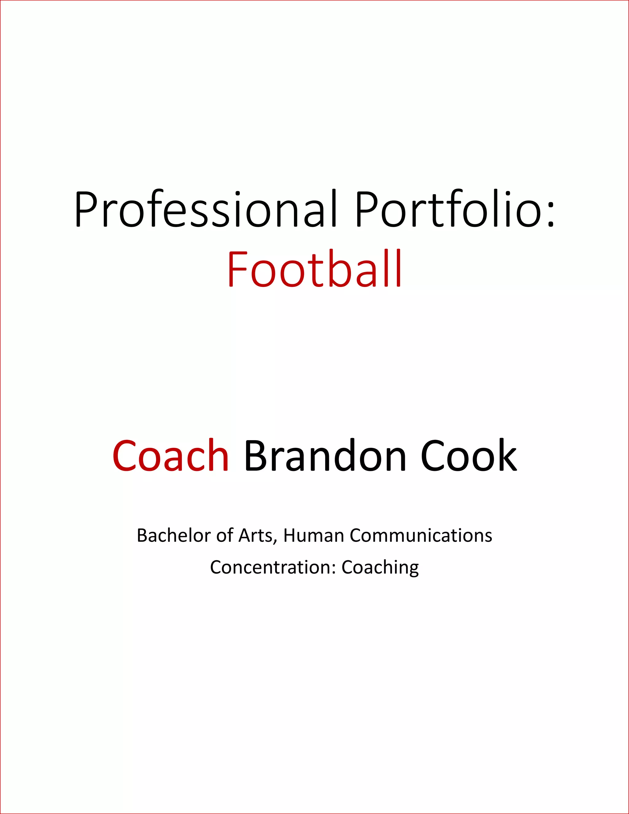 Football Portfolio | PPTX