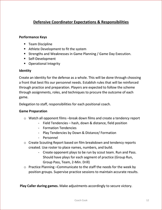 Football Portfolio | PPTX | College Football | College Sports