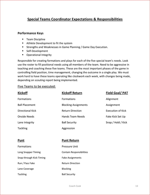 Football Portfolio | PPTX | College Football | College Sports