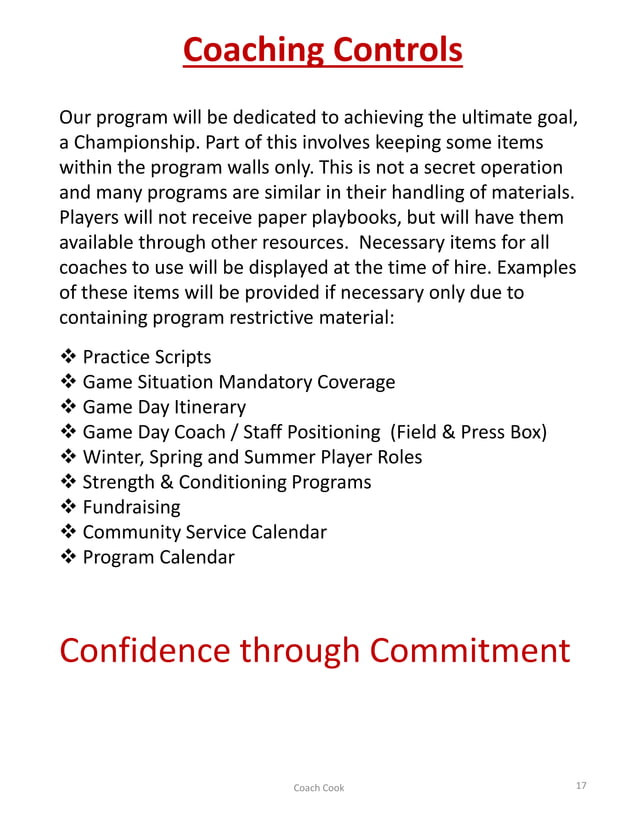Football Portfolio | PPTX | College Football | College Sports