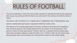PE presentation on Football | PPTX