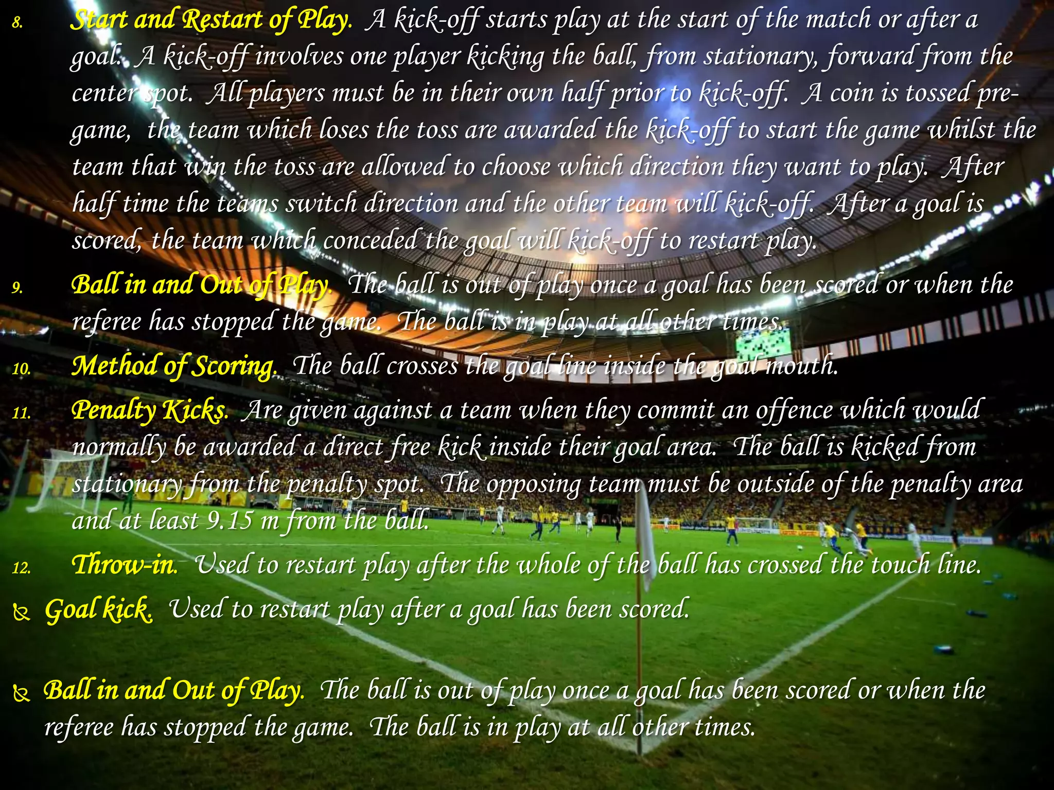 PPT on Football For Class 12 | PPTX