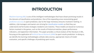 Football Result Prediction using Dixon Coles Algorithm | PPTX