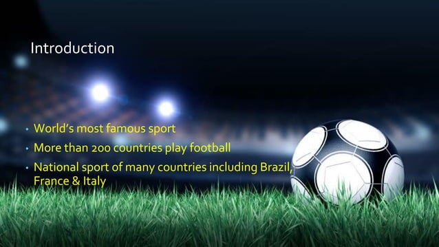 Football / Soccer presentation | PDF | Soccer | Sports