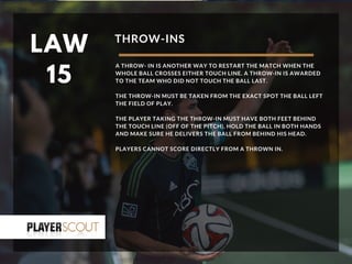 Football rules - The 17 Laws of the Beautiful Game - playerscout.co.uk