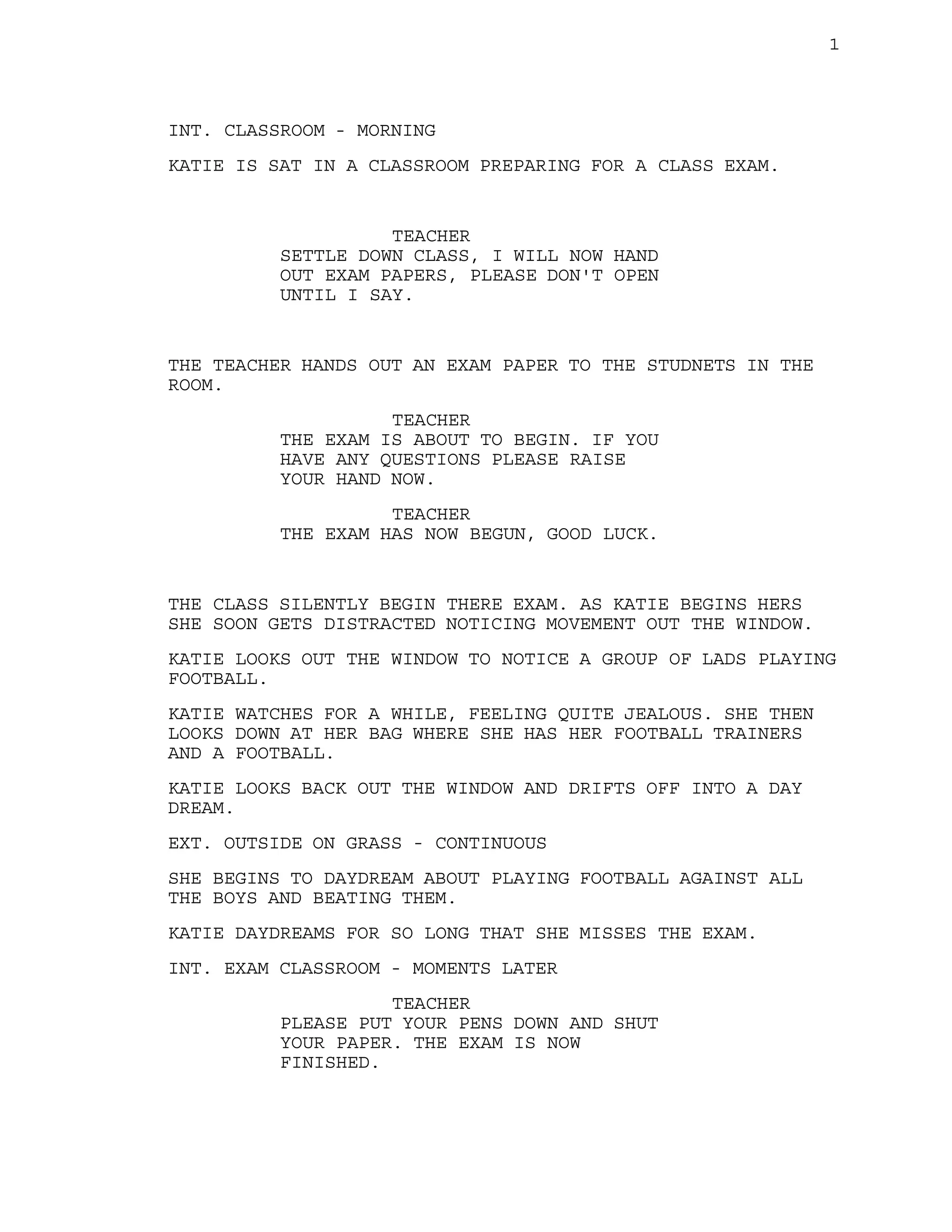 Football script | PDF | American Football | Sports