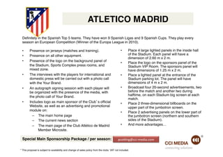 Football sponsorship offers in Spain | PDF
