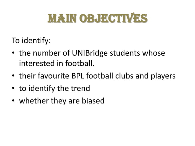 Football Survey | PPTX