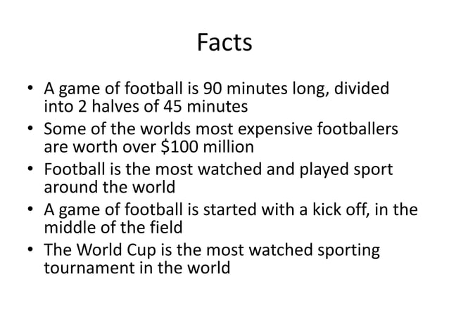 Football the beautiful game | PPTX | Soccer | Sports