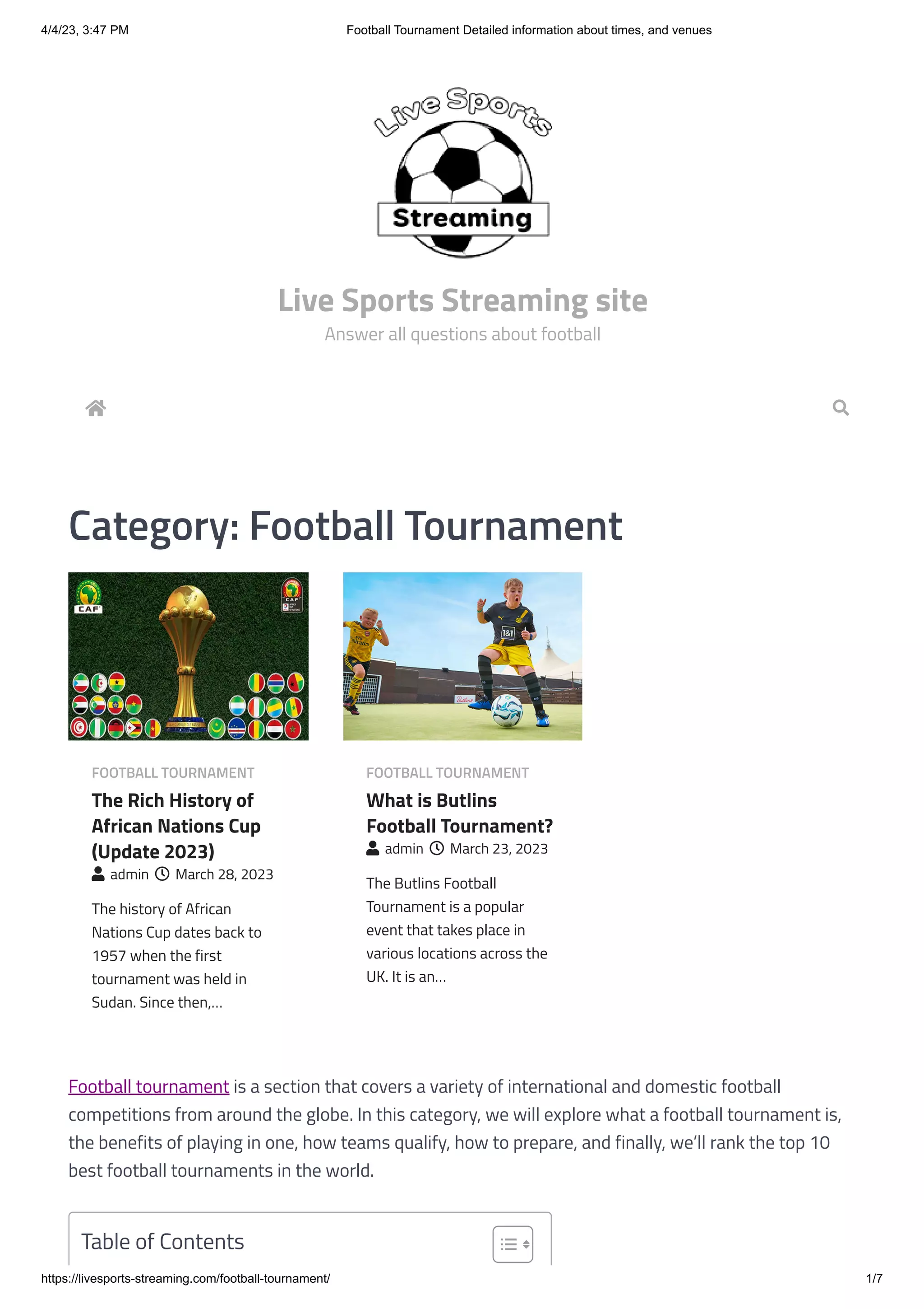 Football Tournament Detailed information about times, and venues.pdf