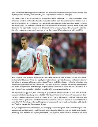 Football World Cup: Robert Lewandowski and Arkadiusz Milik are a Polish ...