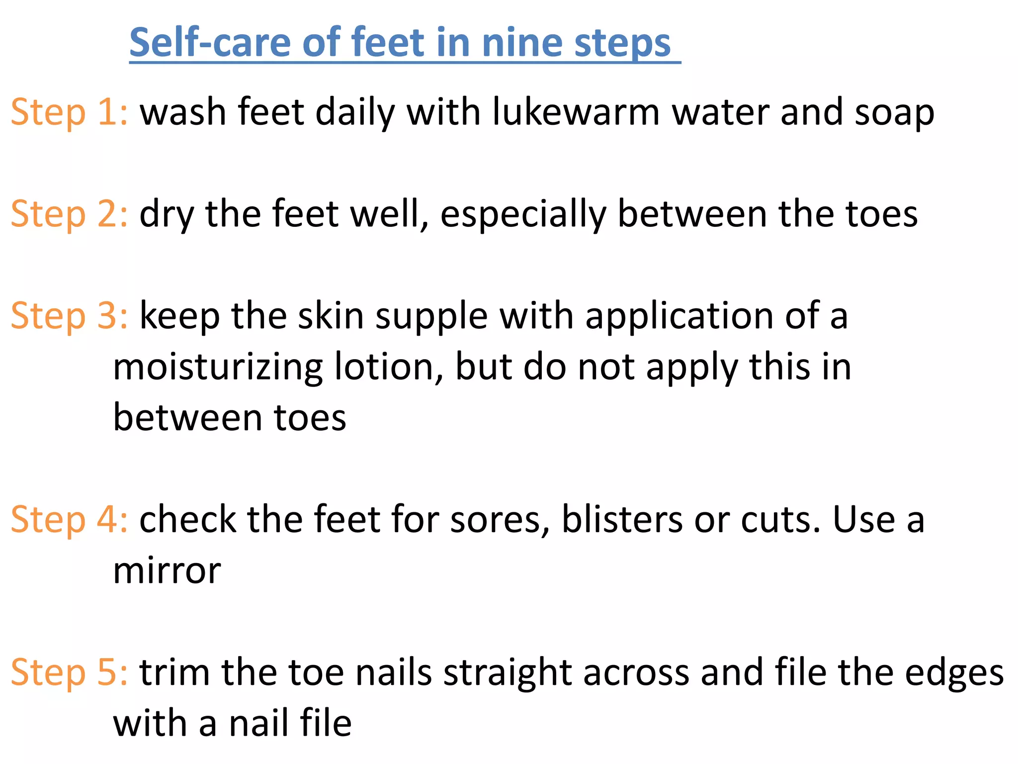 Footcare | PPTX
