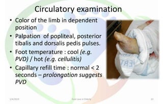 Structural and Functional foot problems in the elderly | PPTX