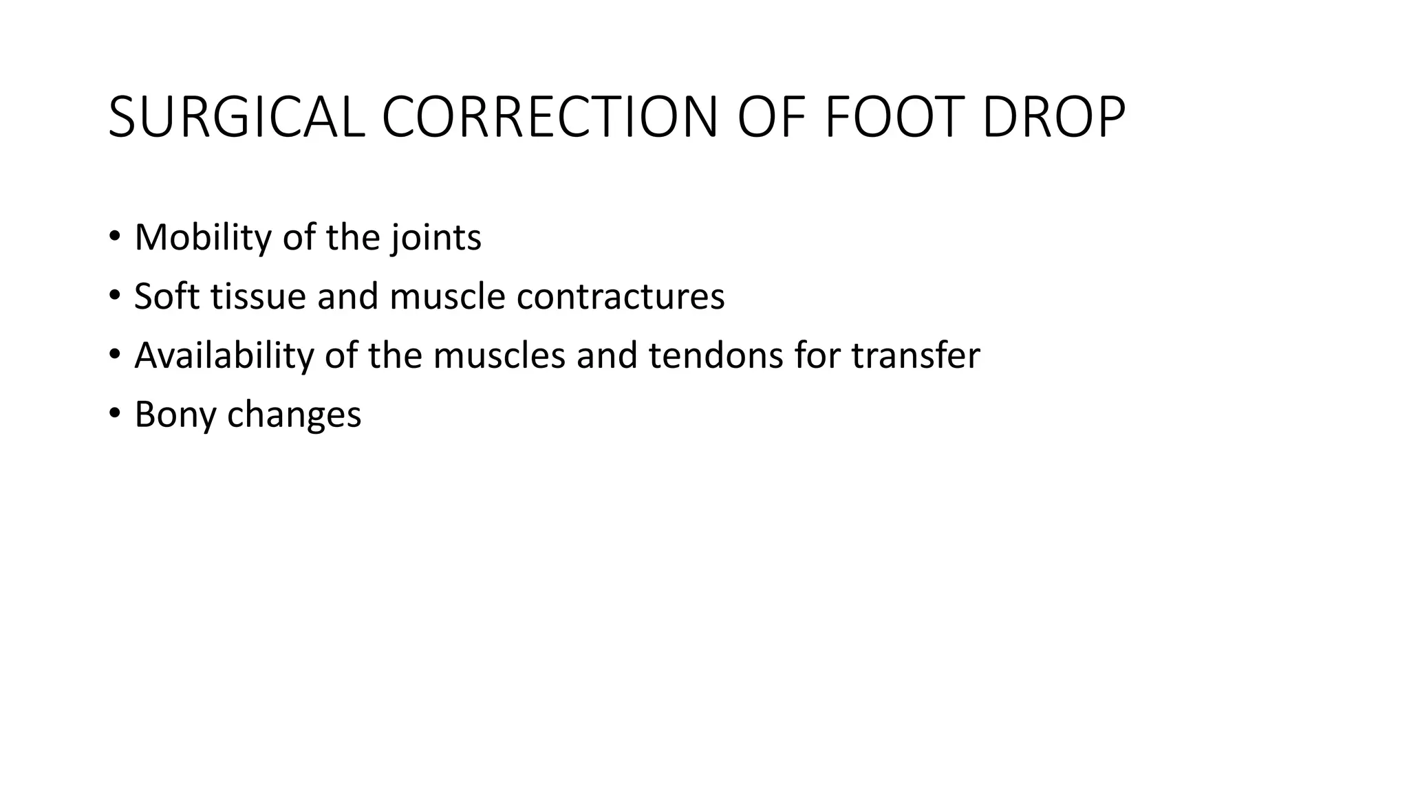 Foot drop | PPTX