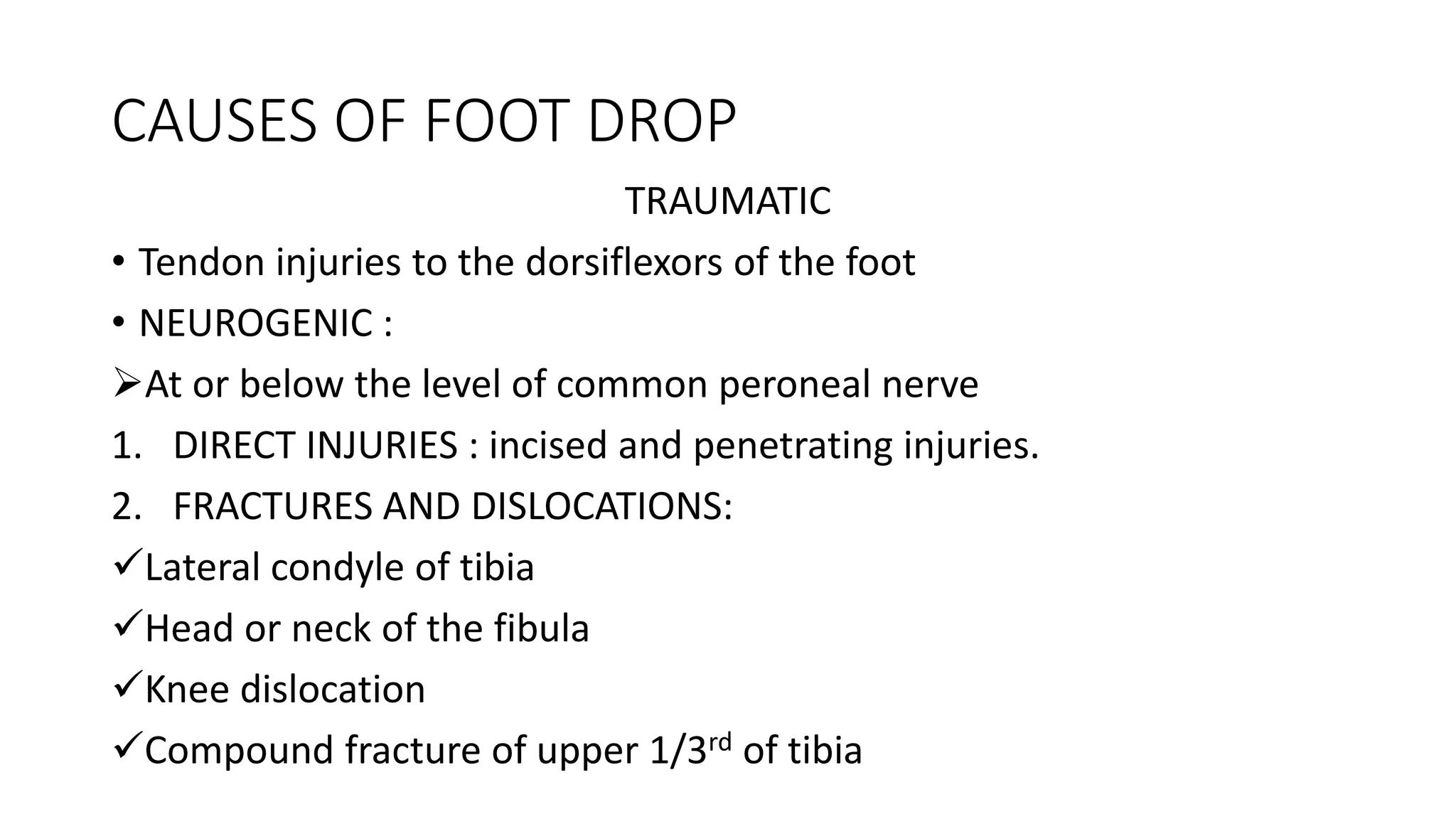 Foot drop | PPTX