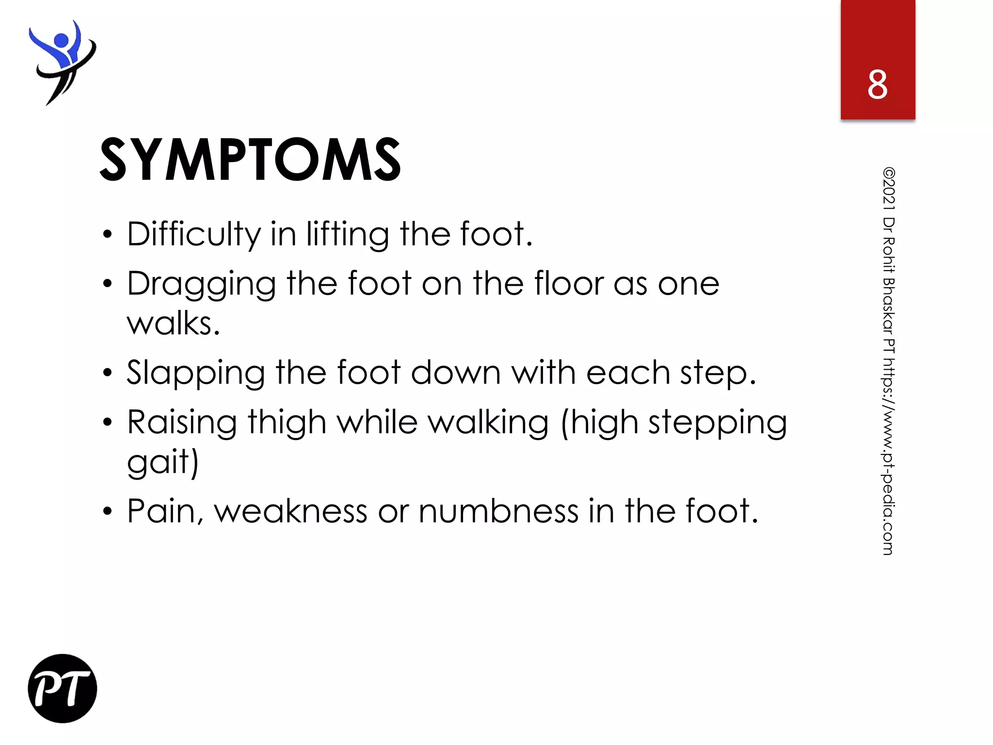 Foot Drop: Causes, Symptoms, and Treatment - Dr Rohit Bhaskar | PDF