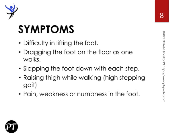 Foot Drop: Causes, Symptoms, and Treatment - Dr Rohit Bhaskar | PDF